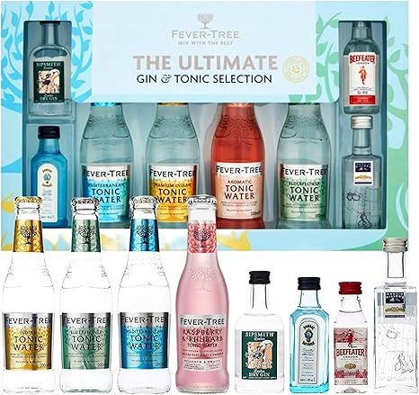 Topline Fever Tree Gin Gift Set - The Ultimate Gin & Tonic Selection ...