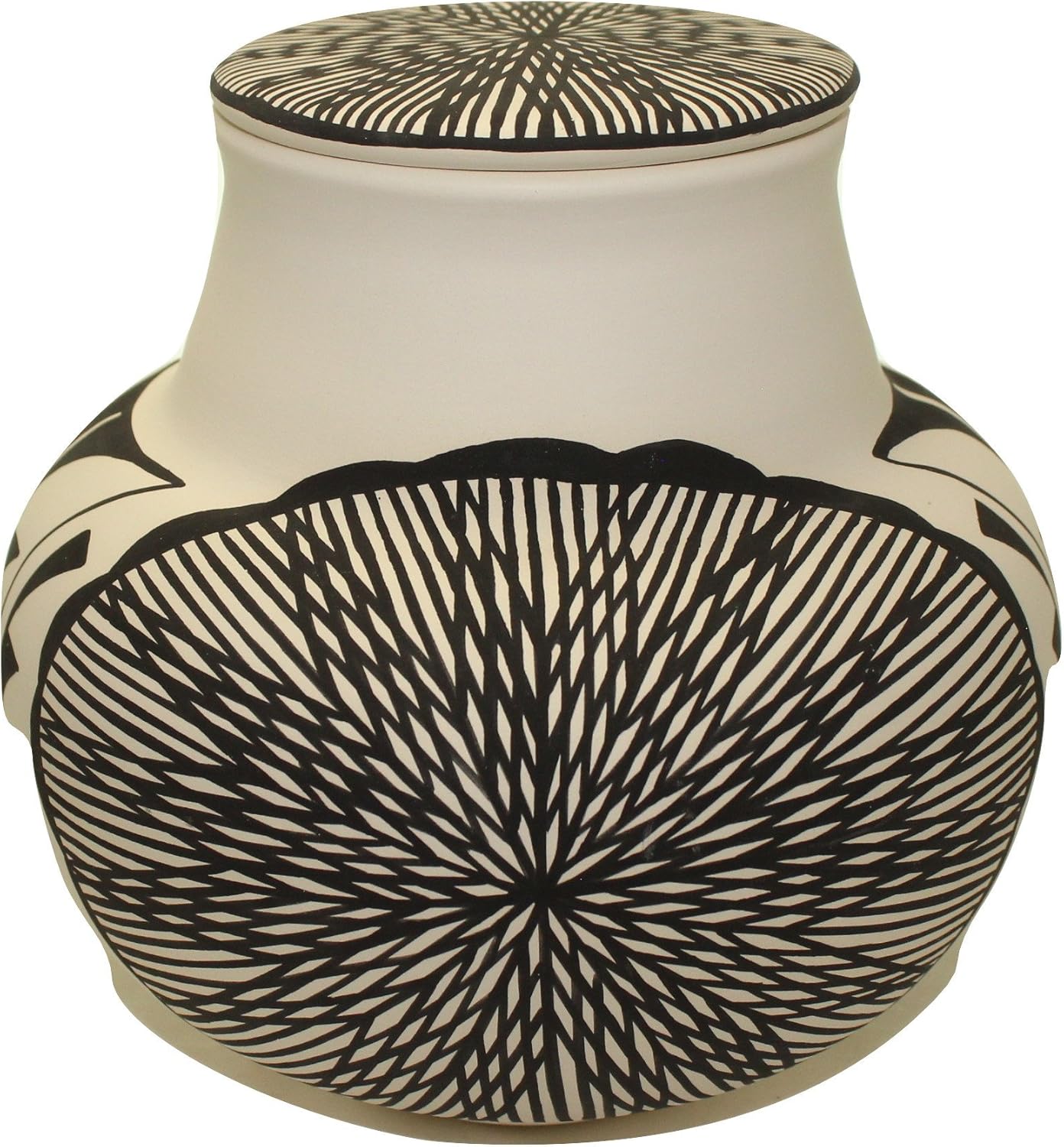Amazon.com: Native American Black Urn- Cremation Urn for Ashes - Hand ...