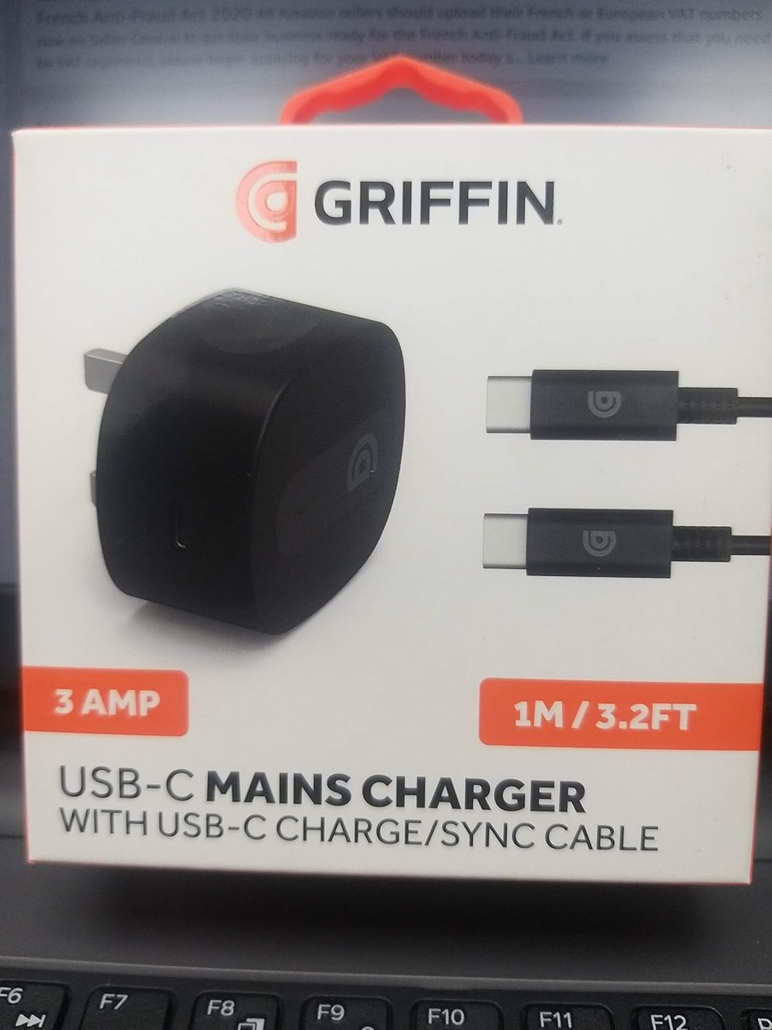 Griffin USB -C NAINS CHARGER WITH USB-C CHARGE SYNC CABLE: Amazon.co.uk ...
