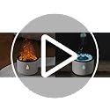 Amazon.com: Volcano Humidifier Flame Aroma Diffuser: Ultrasonic ...