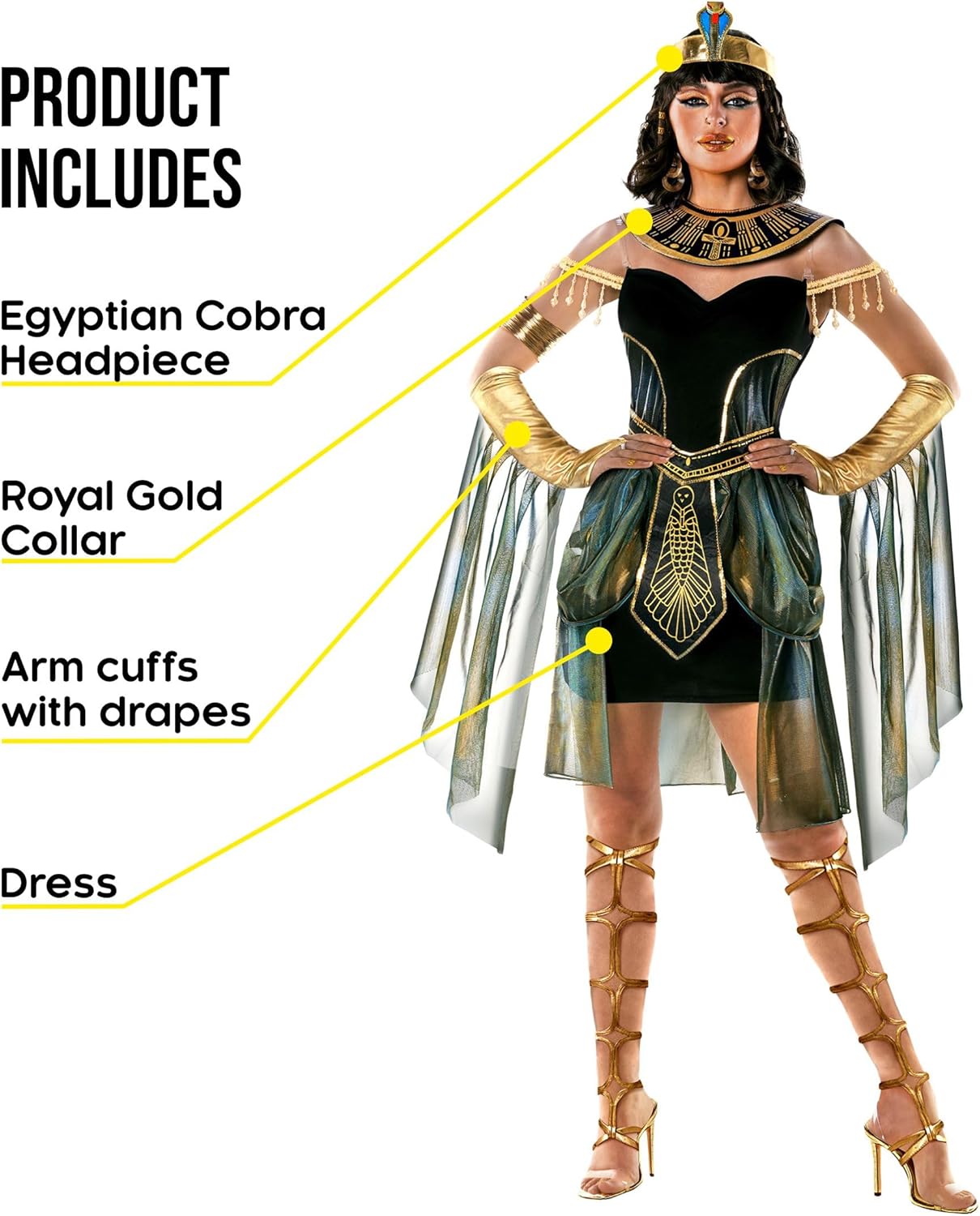 Morph Cleo De Nile Cleopatra Costume For Women Plus Nepal | Ubuy