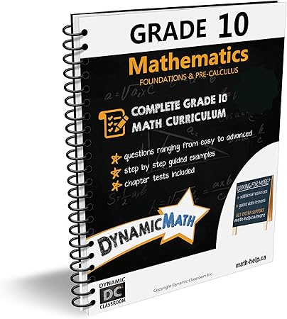 Dynamic Math Workbook - Complete Grade 10 Mathematics Curriculum (AB ...