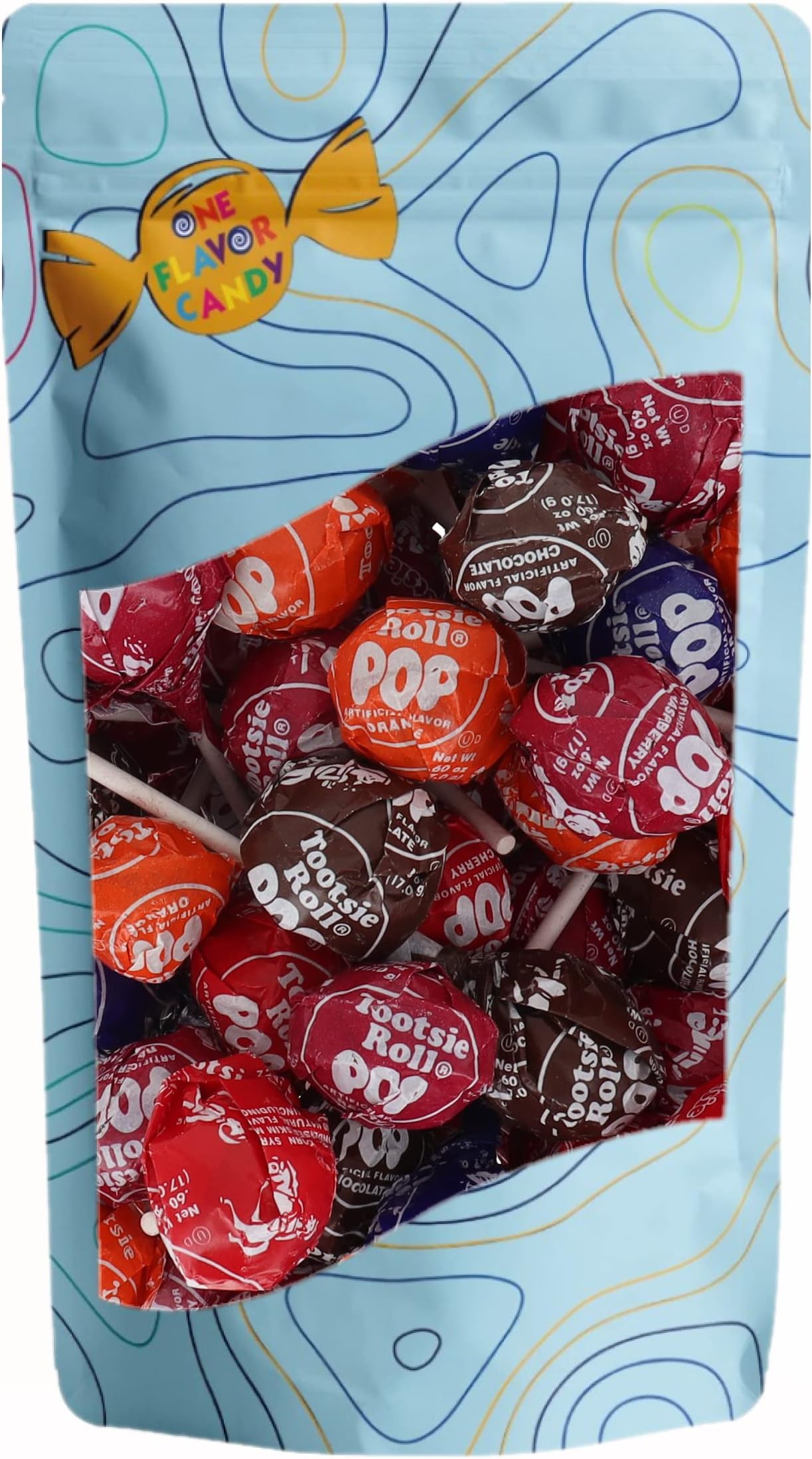 Amazon.com : One Flavor Candy Tootsie Pops Lollipop Lolli Pops Bulk in ...