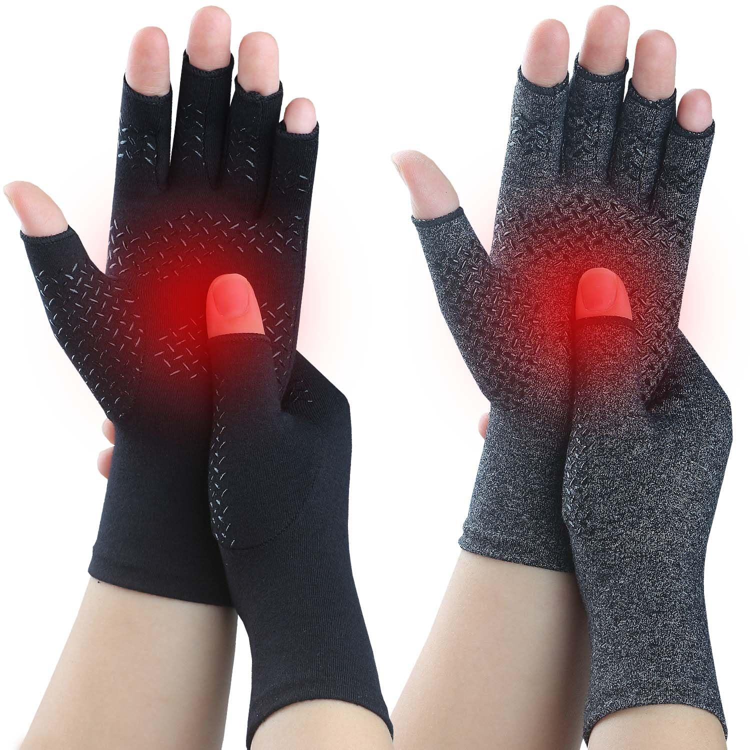 Kecartu 2 Pairs Compression Gloves for Rheumatoid Arthritis ...