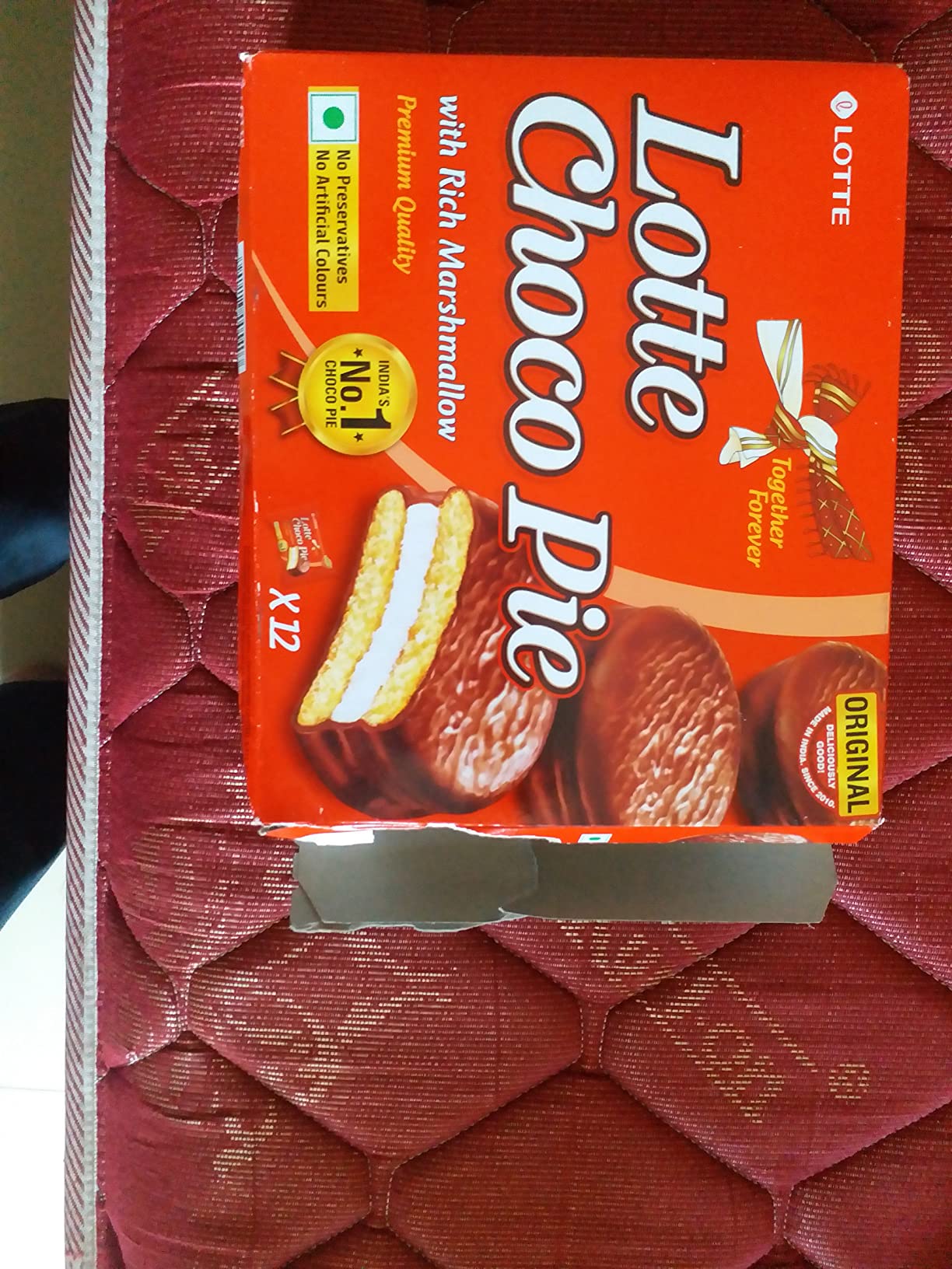 Lotte Choco Pie (Pack of 12), 336g : Amazon.in: Grocery & Gourmet Foods