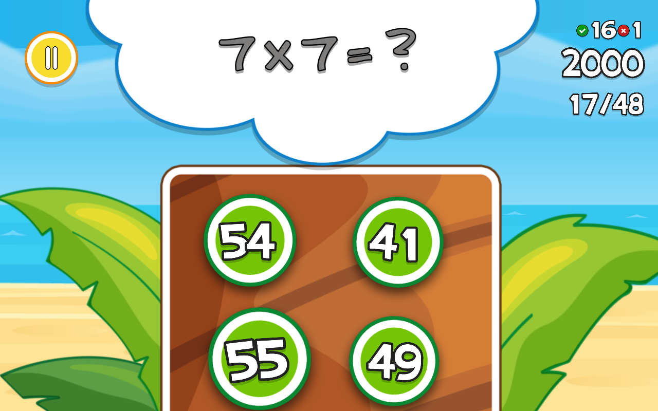 MEGA Multiplication 1-100 - App on Amazon Appstore