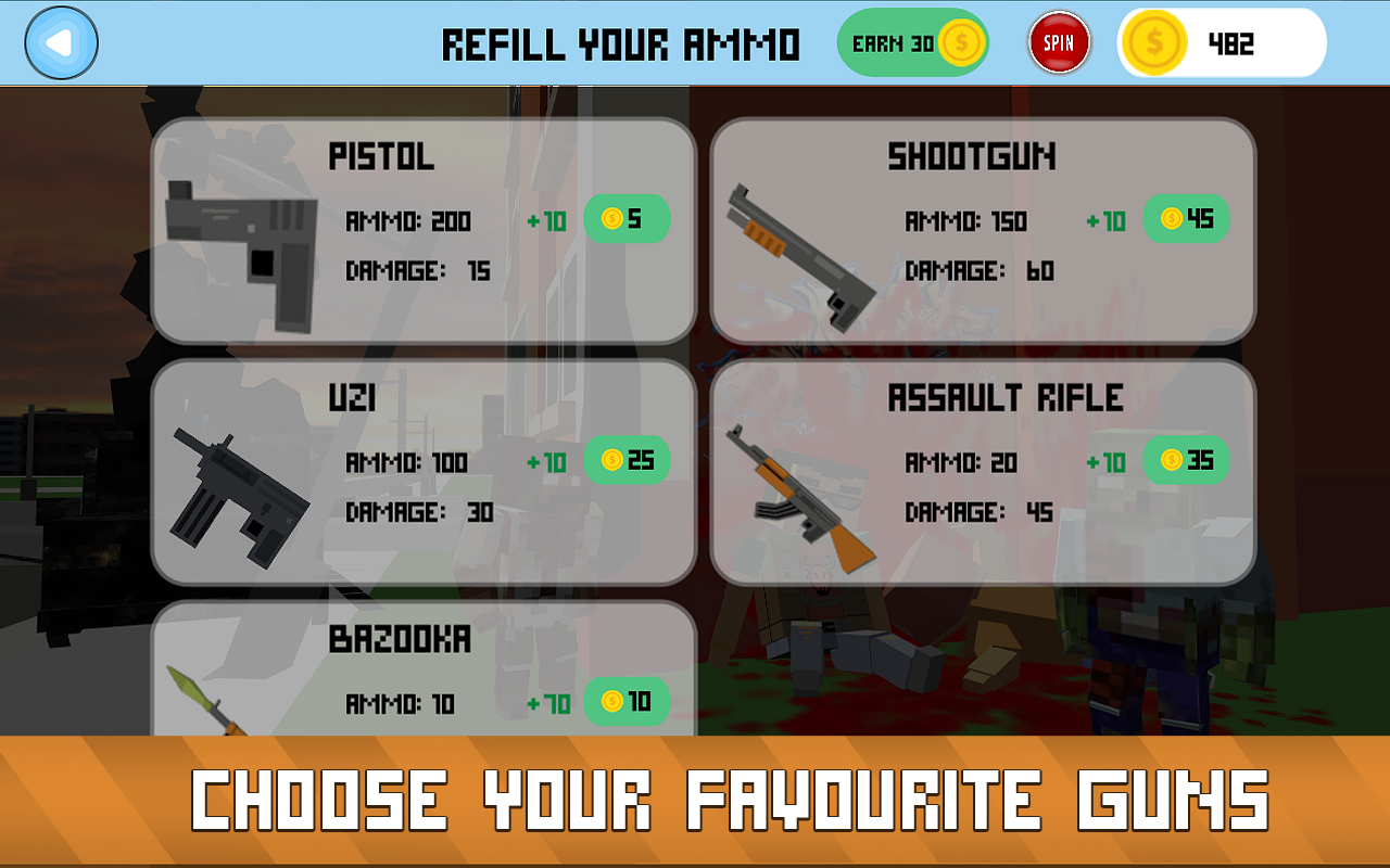 Blocky Shooter: Zombie Survival - App on Amazon Appstore