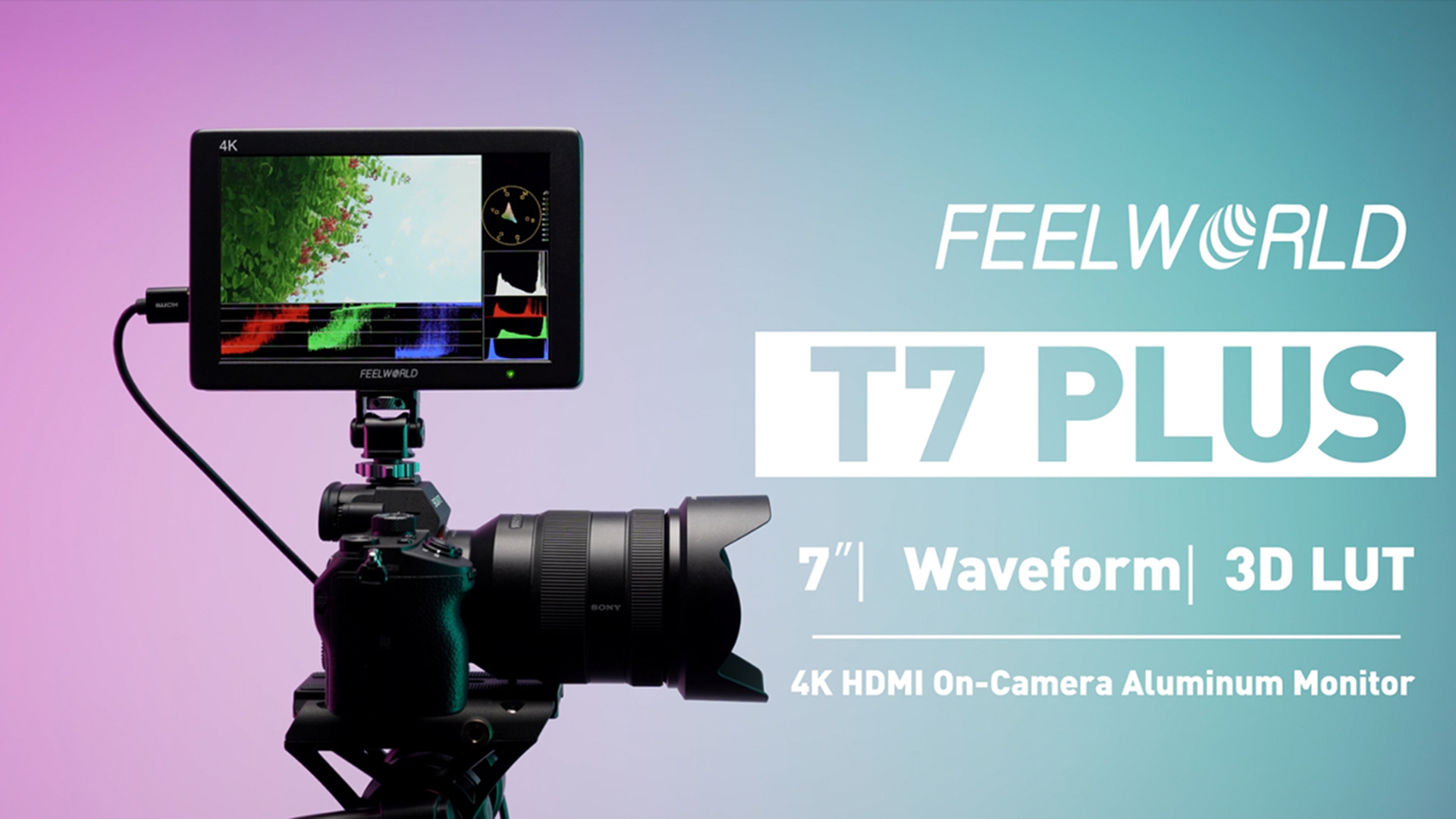Watch FEELWORLD T7 Plus 7 Inch 3D LUT DSLR Camera Field Monitor on ...