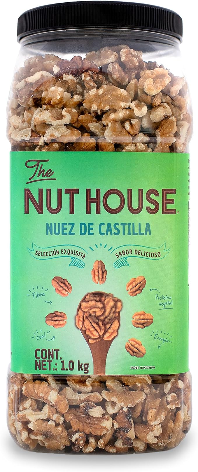 The Nut House - Nuez de Castilla - Vitrolero 1kg : Amazon.com.mx ...