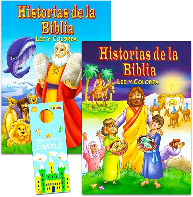 Amazon.com: Historias de la Biblia Libros de Colorear por Ninos ...