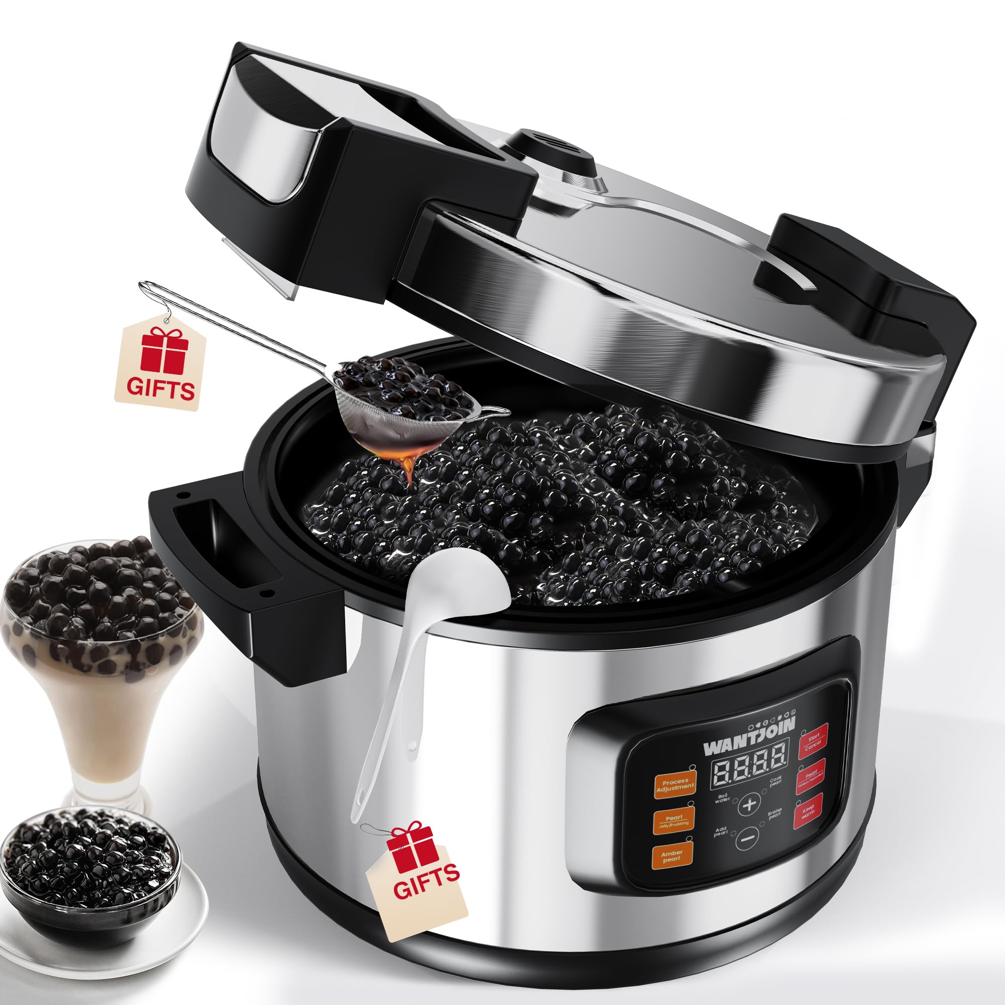 Snapklik.com : 12L Boba Cooker Boba Maker Machine, Commercial Tapioca ...