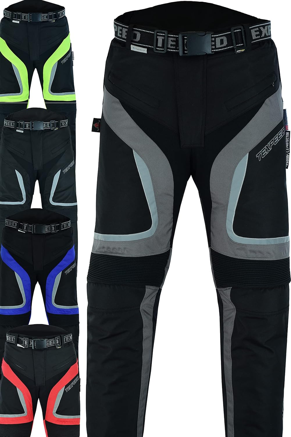 Texpeed Motorcycle Biker Trousers Mens Motorbike Waterproof Textile ...
