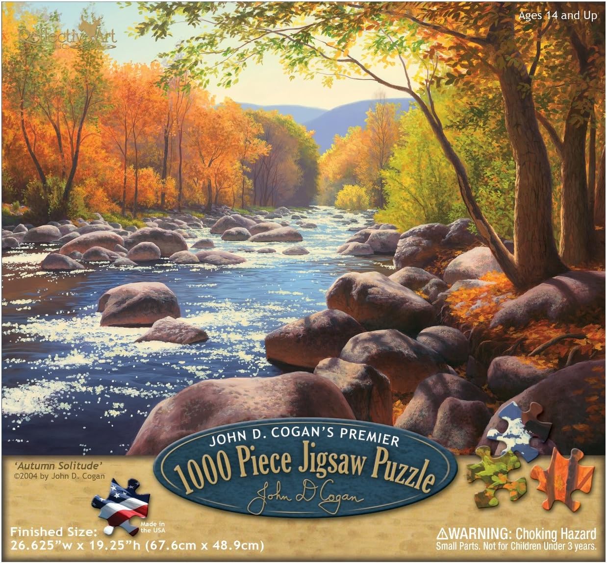Amazon.com: Reflective Art Autumn Solitude Jigsaw Puzzle, 1000-Piece ...
