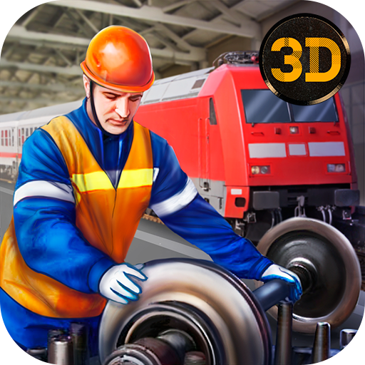 Railway Train Fixing Game: Workshop Train Repair Mechanic Garage ...