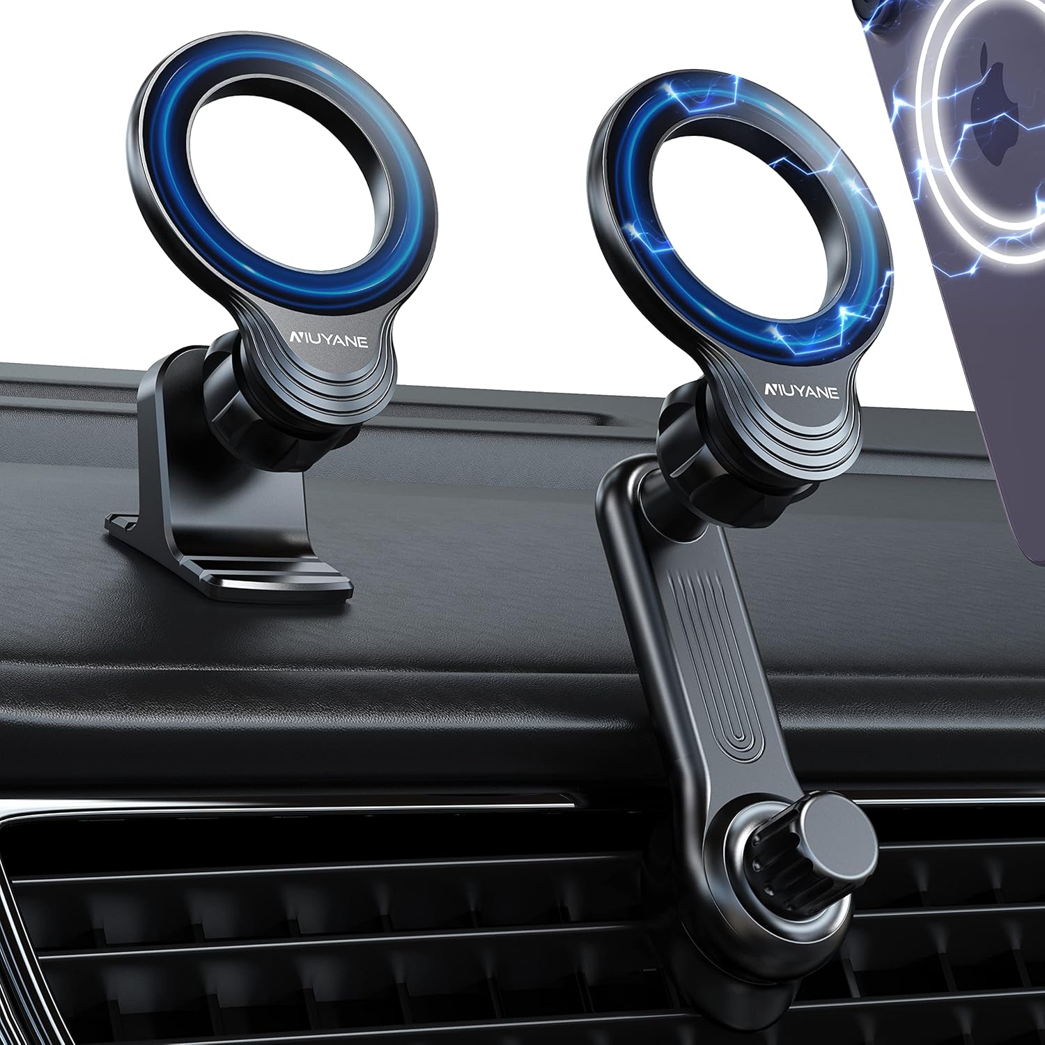 Amazon.com: NIUYANE Compatible with Magsafe Car Mount, Magnetic Phone ...