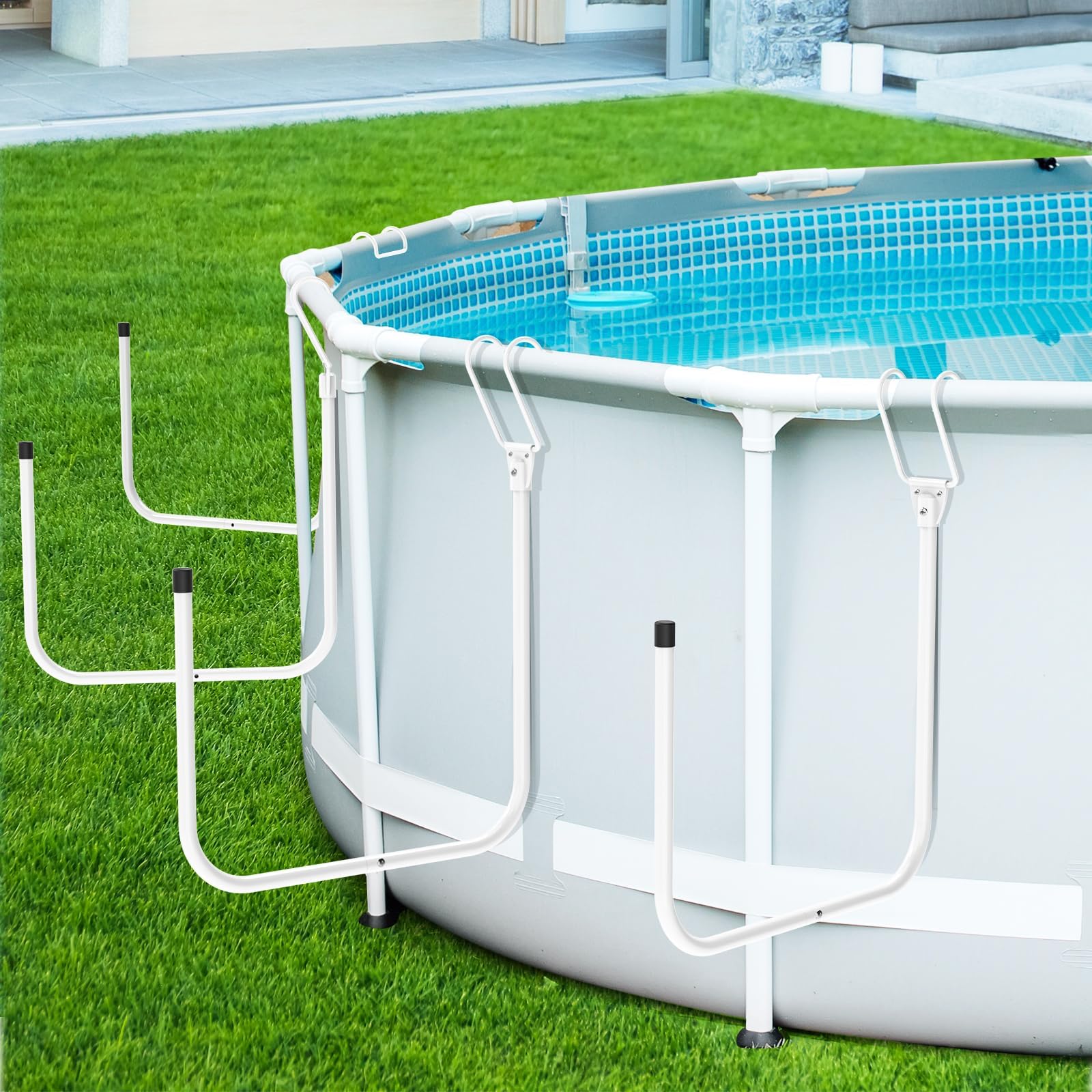 Amazon.com : 6 Pack Solar Pool Cover Holder for Above Ground Pool ...