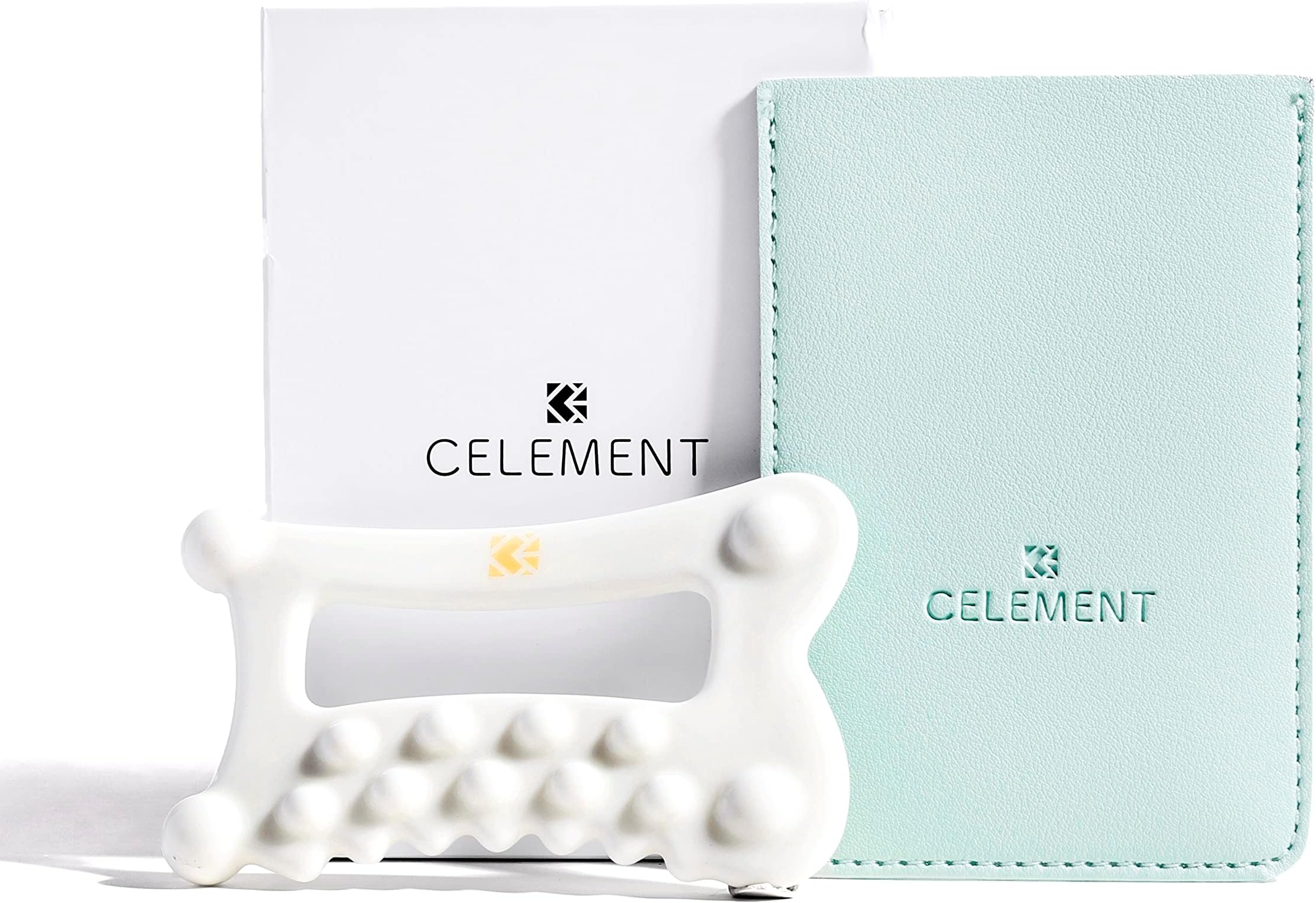 Amazon.com: Celement Face & Body Ceramic Gua Sha Tool - Premium Skin ...