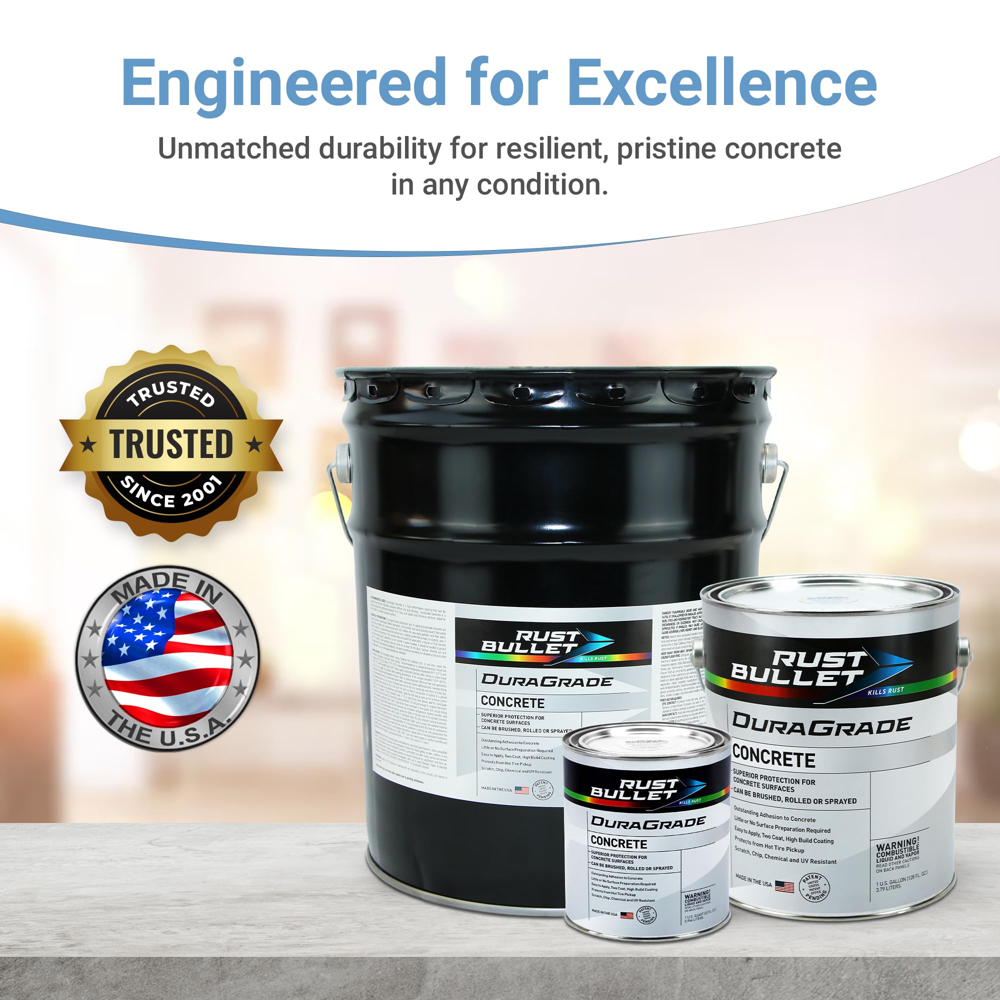 Snapklik.com : RUST BULLET DuraGrade Concrete - Orange - 5 Gallon ...