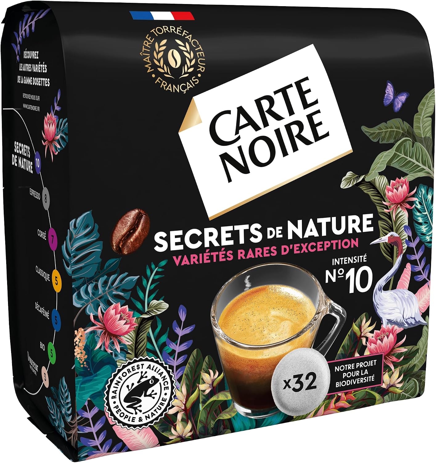 CARTE NOIRE – Café en Dosettes Souples Secrets de Nature - 10 Paquets ...