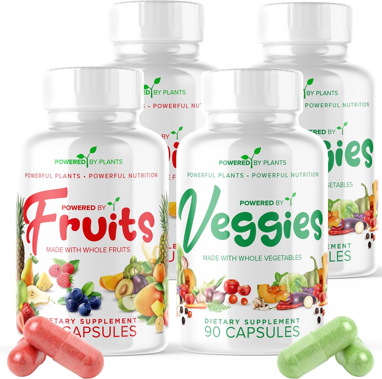 Amazon.com: Daily Fruits and Veggies Supplement - 360 Capsules for 60 ...