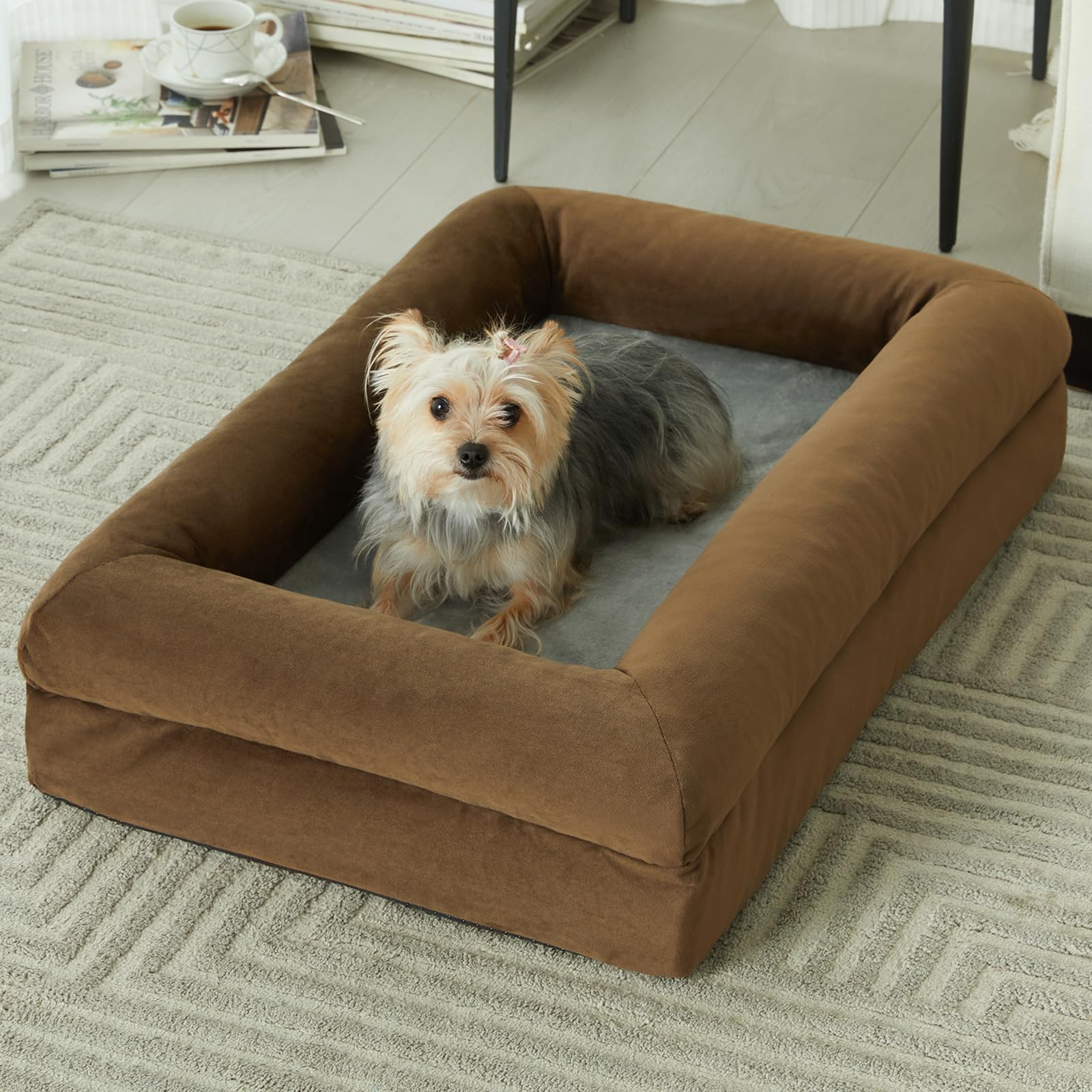 Amazon.com : BFPETHOME Dog Beds for Small Dogs, Washable Dog Bed with ...