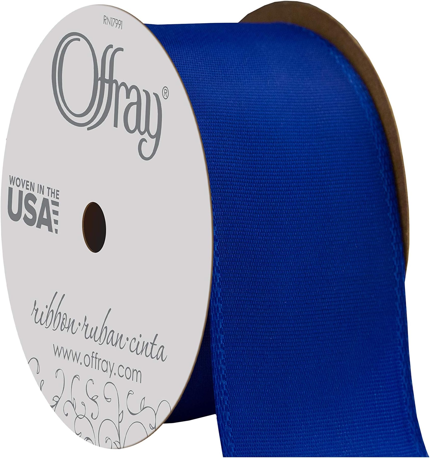 Amazon.com: Offray, Royal Wired Edge Bistro Craft Ribbon, 1 1/2-Inch x ...