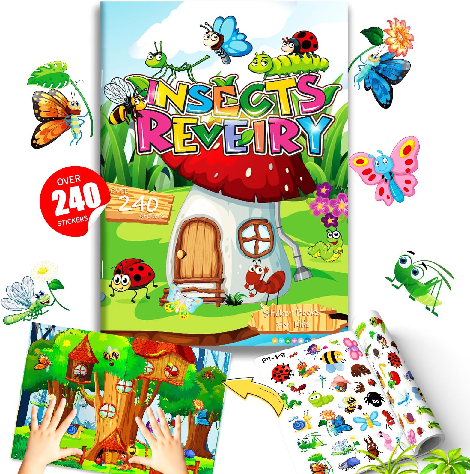 Amazon.com: Reusable Sticker Book for Toddlers Ages 3-7, 3-Pack Travel ...