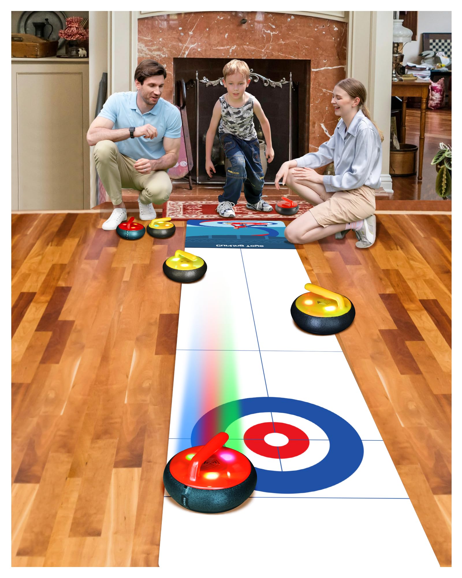 Amazon.com: CT SPORTS Air-Power Curling Set – Indoor Games Floating ...