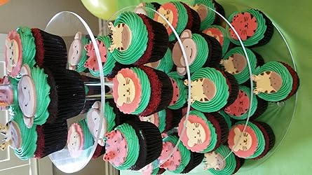 Amazon.com: 5 Tier Maypole Cupcake Stand, Lager Round Acrylic Cupcake ...