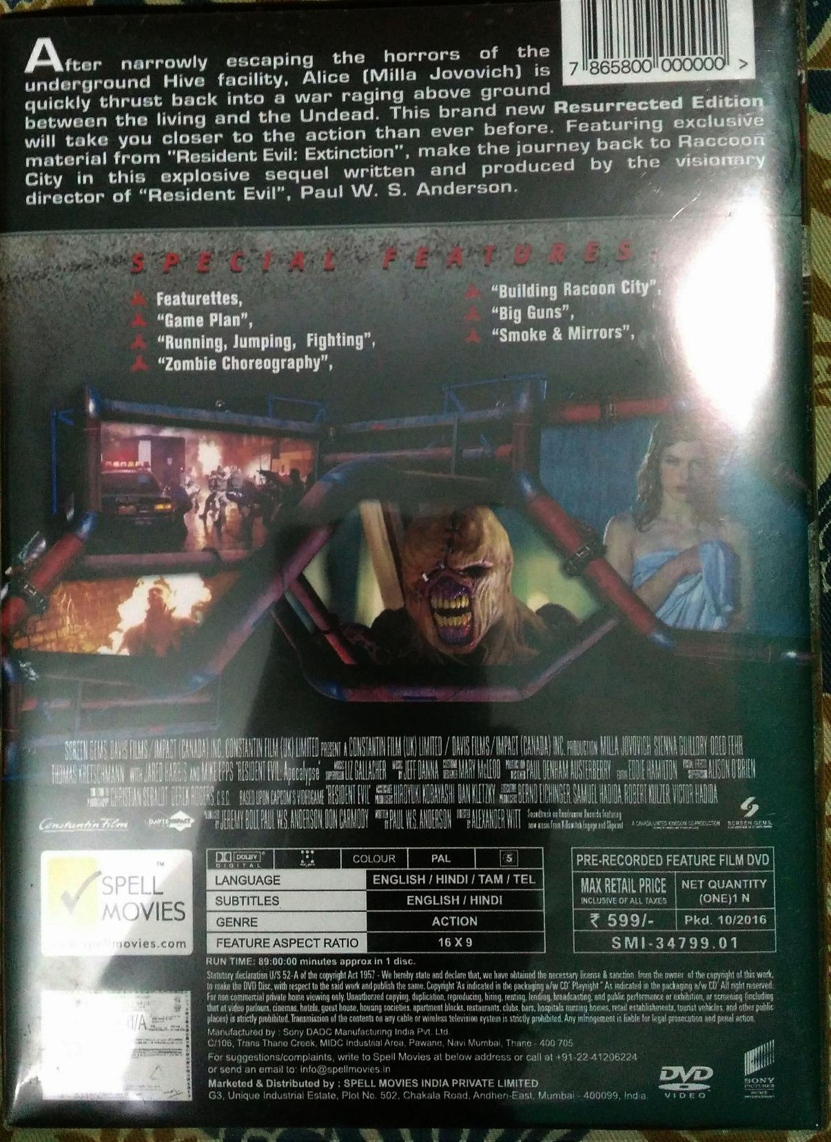 Resident Evil: Apocalypse: Amazon.in: Movies & TV Shows