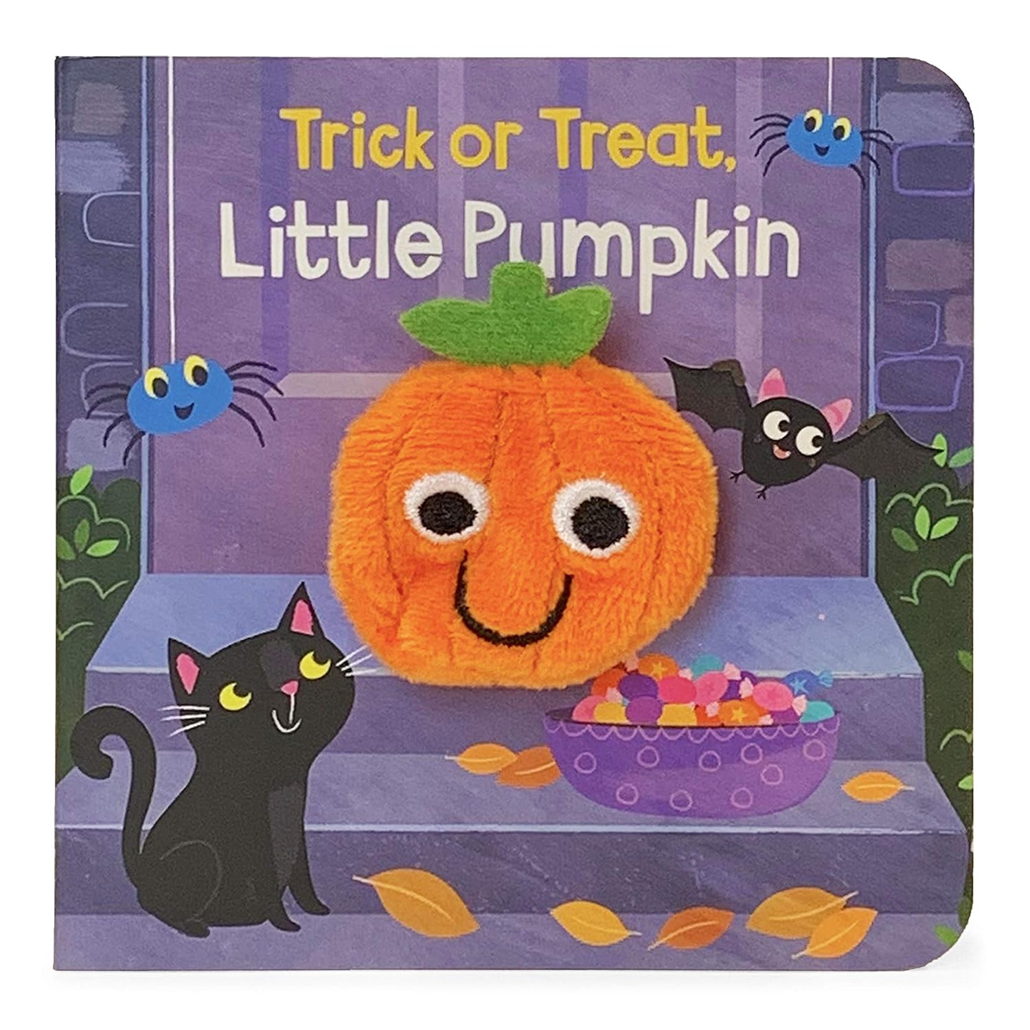Amazon.com: Trick Or Treat Little Pumpkin Finger Puppet Halloween Board ...