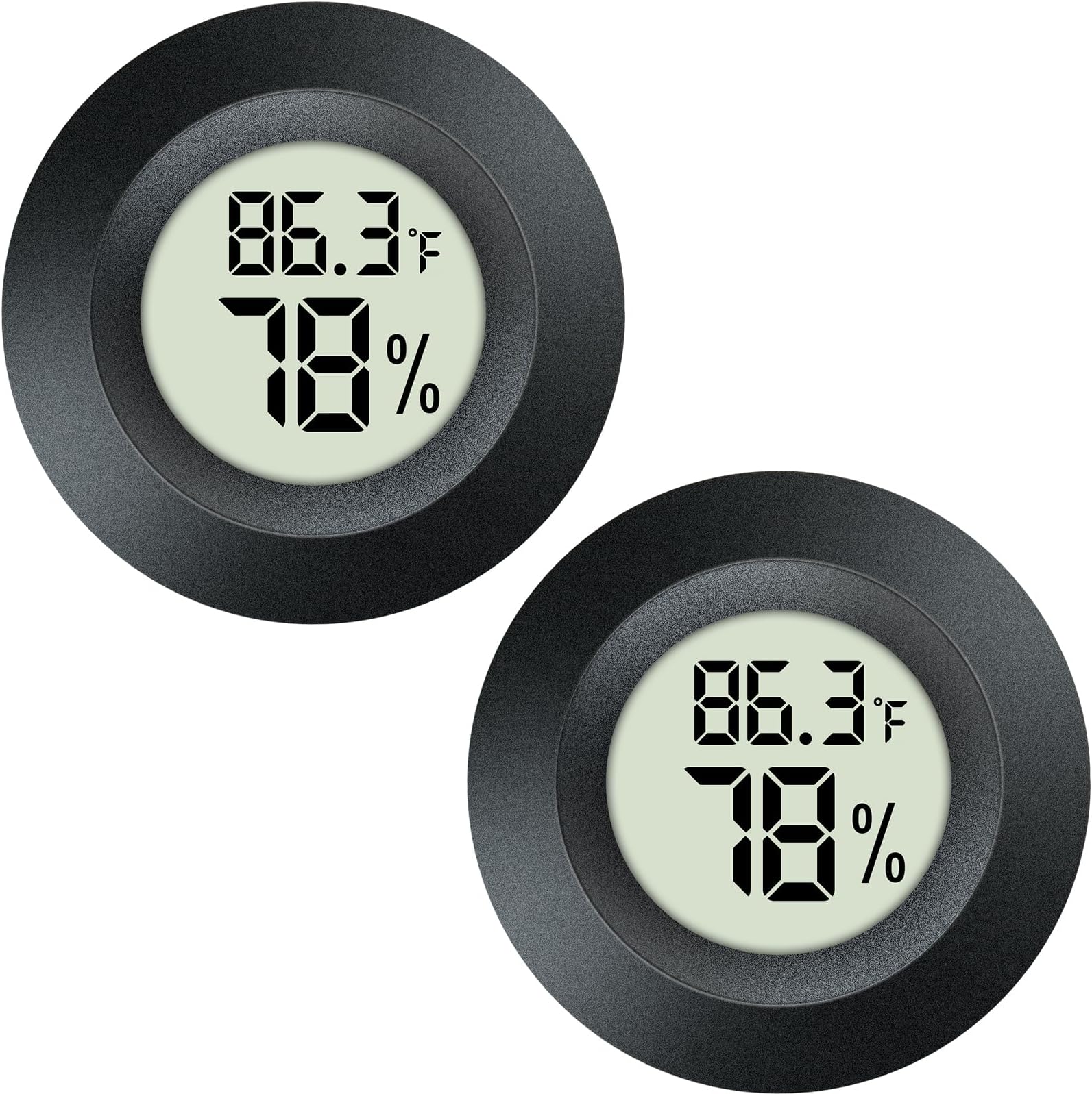 Amazon.com: Medium Round Analog Hygrometer Humidity Gauge for Humidors ...