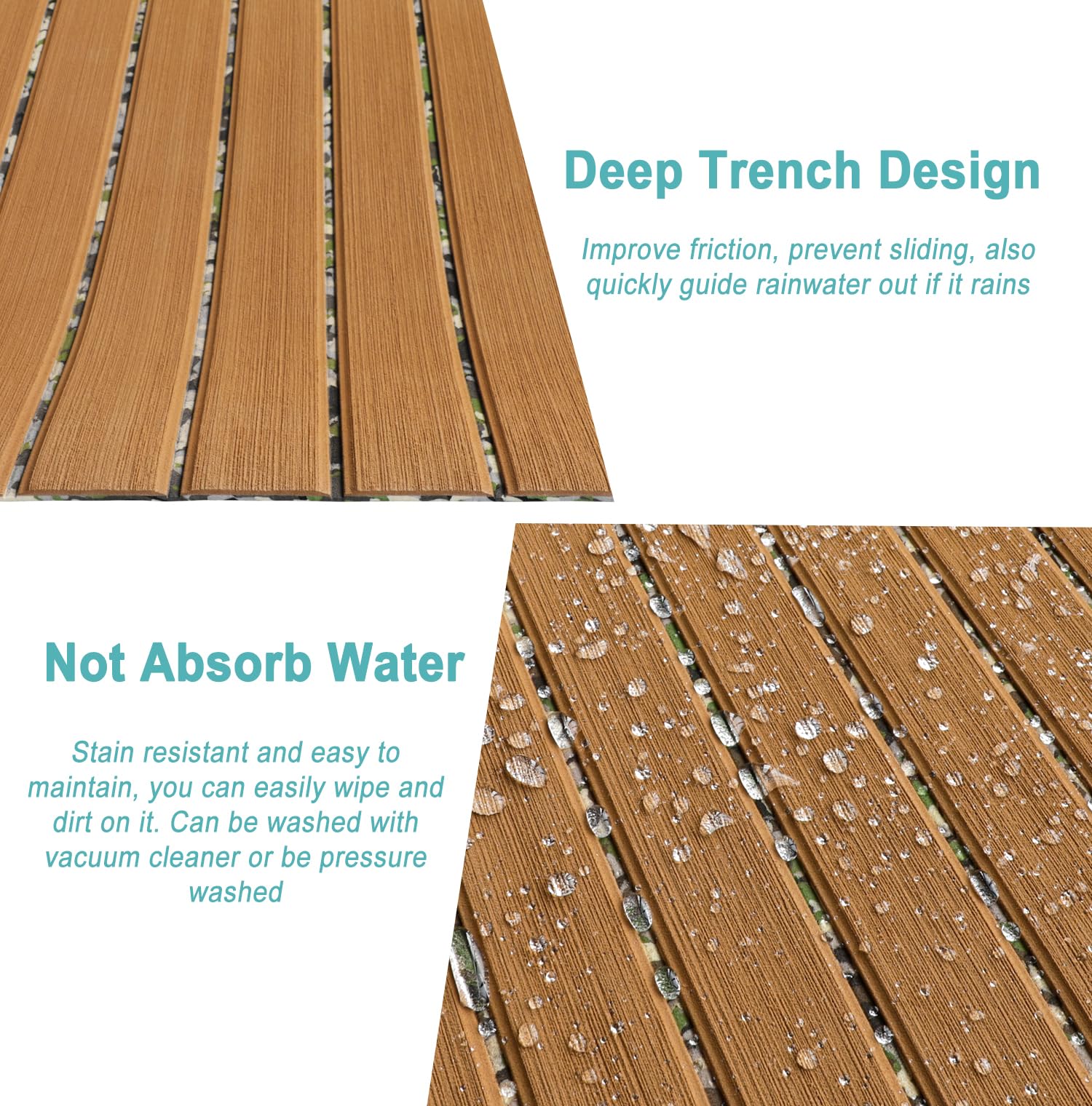 Snapklik.com : Boat Flooring EVA Foam Boat Decking Sheet Faux Teak ...