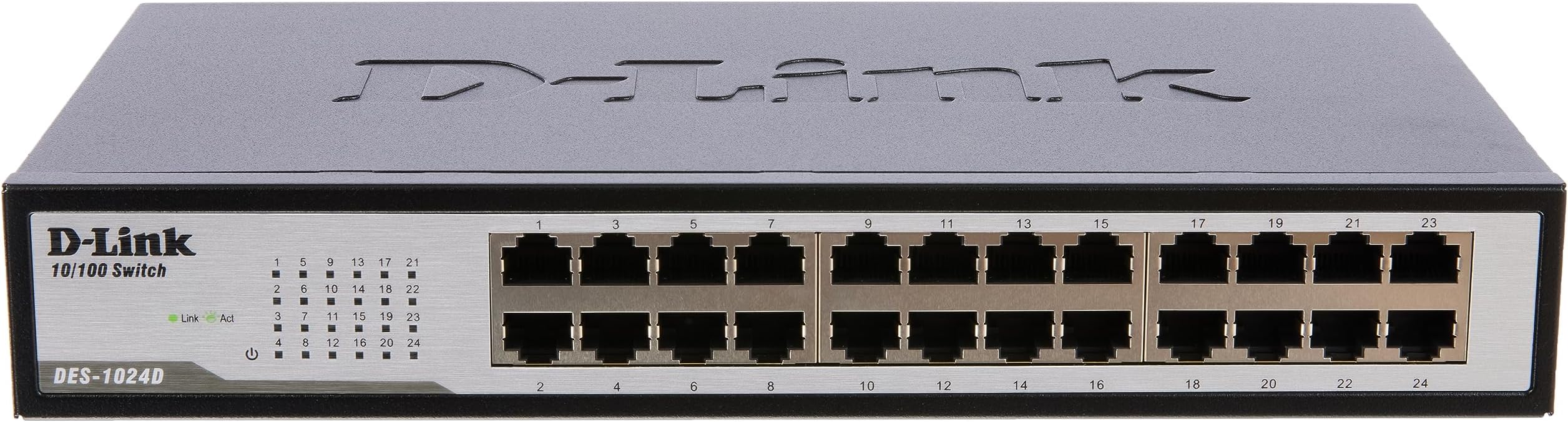 D-Link DES-1024D 24-Port 10/100Mbps Desktop Switch (Black): Buy Online ...