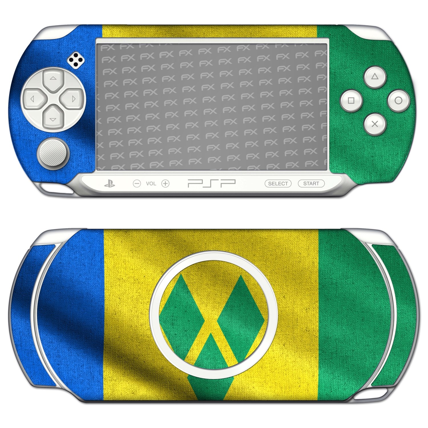 Amazon.com: Sony PSP-E1000 / E1004 Design Skin "flag of St Vincent and ...