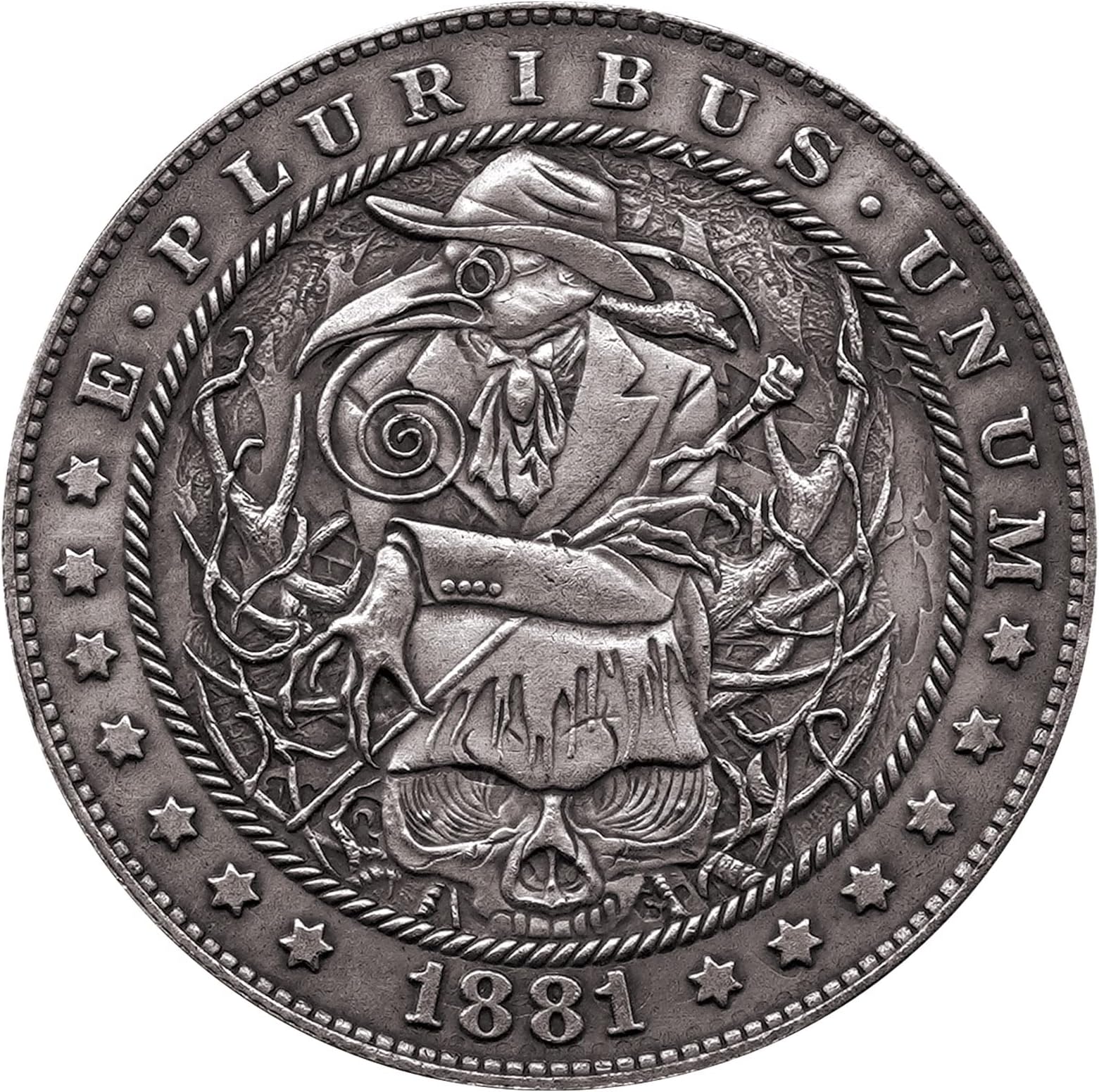 Amazon.com: Spider-Man Hobo Coin, US Morgan Copy Antique Hobo Nickel ...