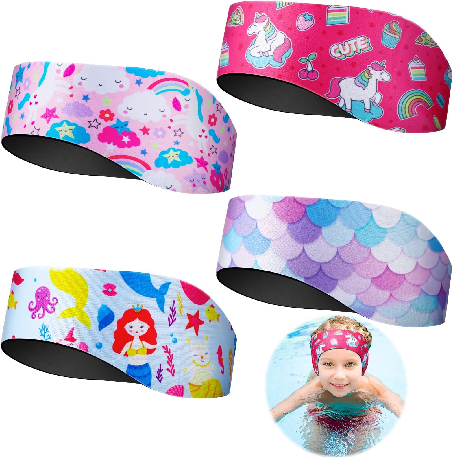 Amazon.com: Qshare Swimming Headband & Silicone Earplugs – Best Design ...