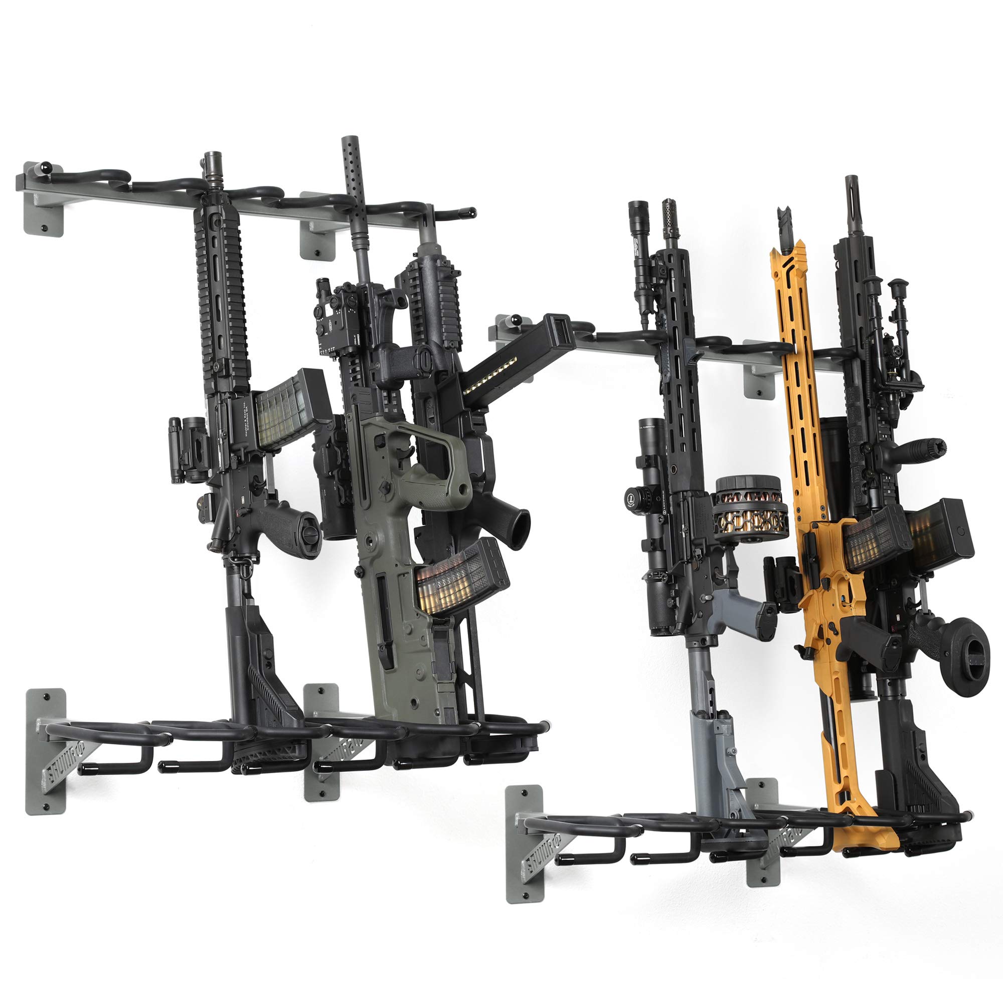 Snapklik.com : Savior Equipment SW Gray Wall-Mount Rifle Rack Tactical ...