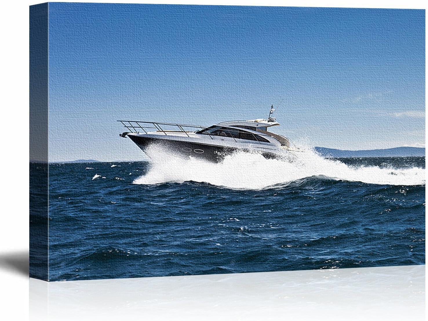 Amazon.com: DNOVING Speedboat Boat Canvas Wall Art Painting Boat Prints ...