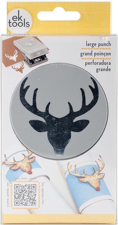 Dimensions EK Success-Large Punch: Deer Head, Metal, Multi-Colour, 13 x ...