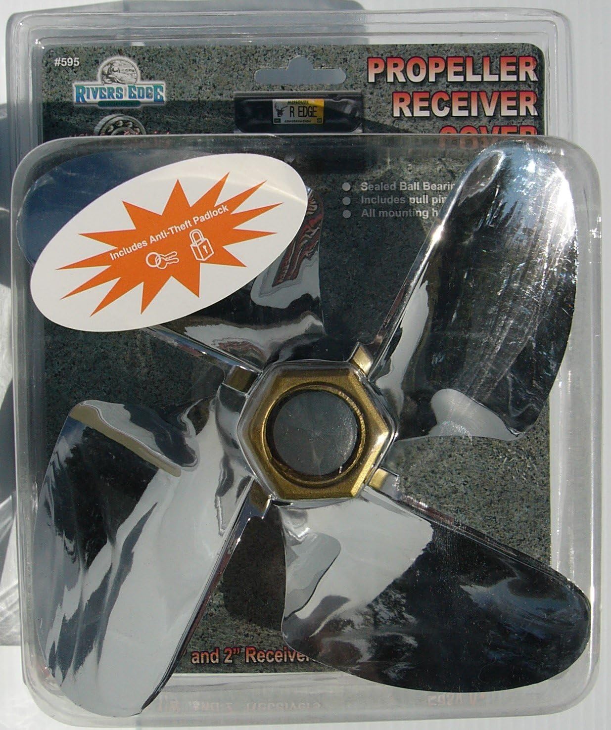 River's Edge Receiver Hitch Cover Chrome Propeller : Amazon.ca: Automotive