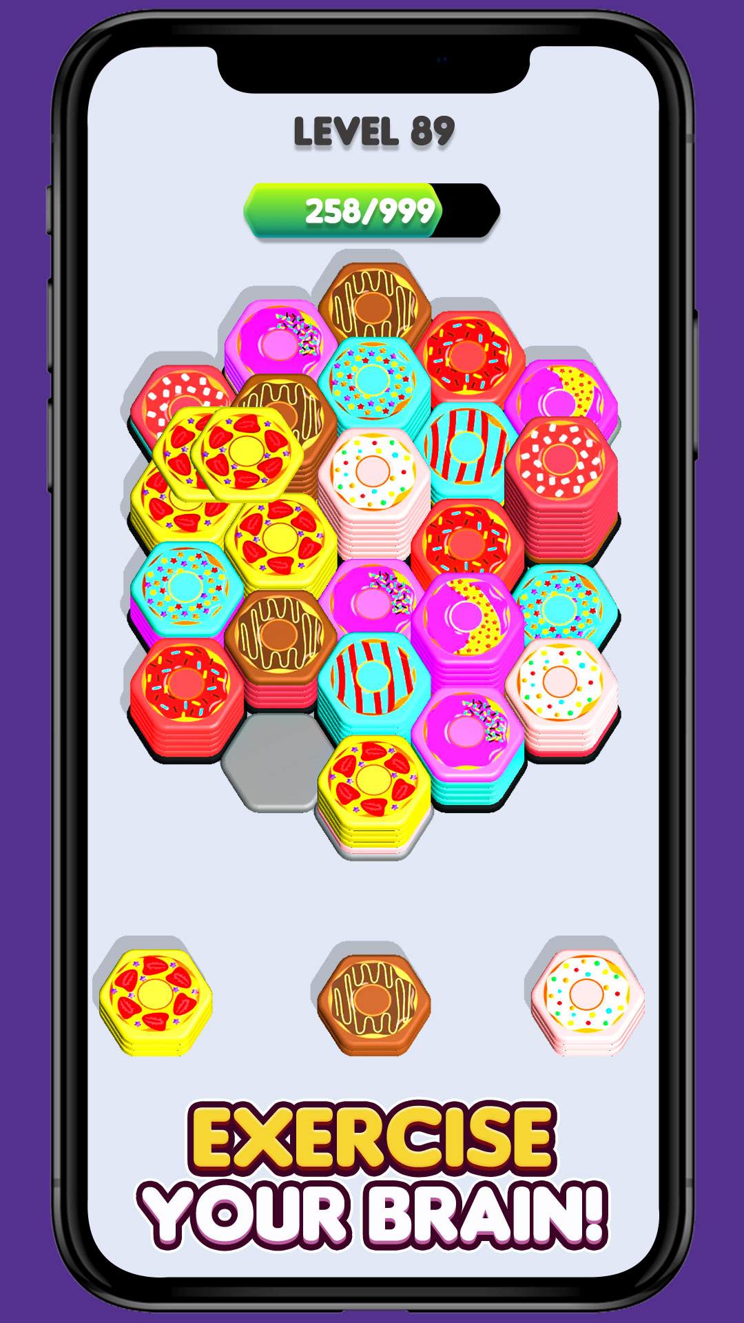 Hexa Sort Donut Stack Color Puzzle Hexa Sorting Donut Match Sort Merge Master Hexa Block Puzzle