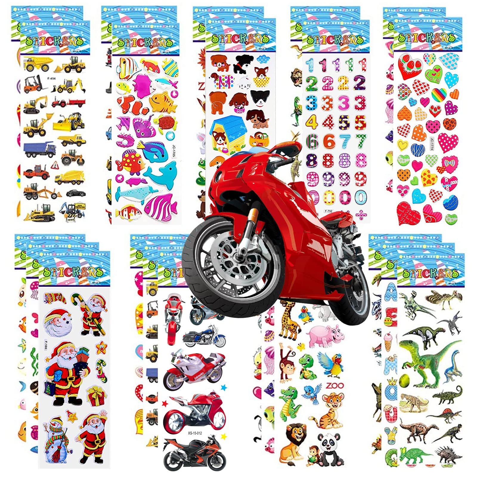 Stickers For Kids 22 Different Kids Bulk Stickers 440 Fun | Desertcart ...