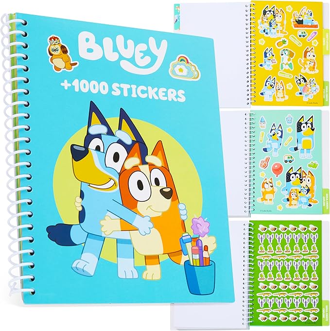 Amazon.com: Bluey Sticker Book for Kids with 28 Sticker Sheets Over ...