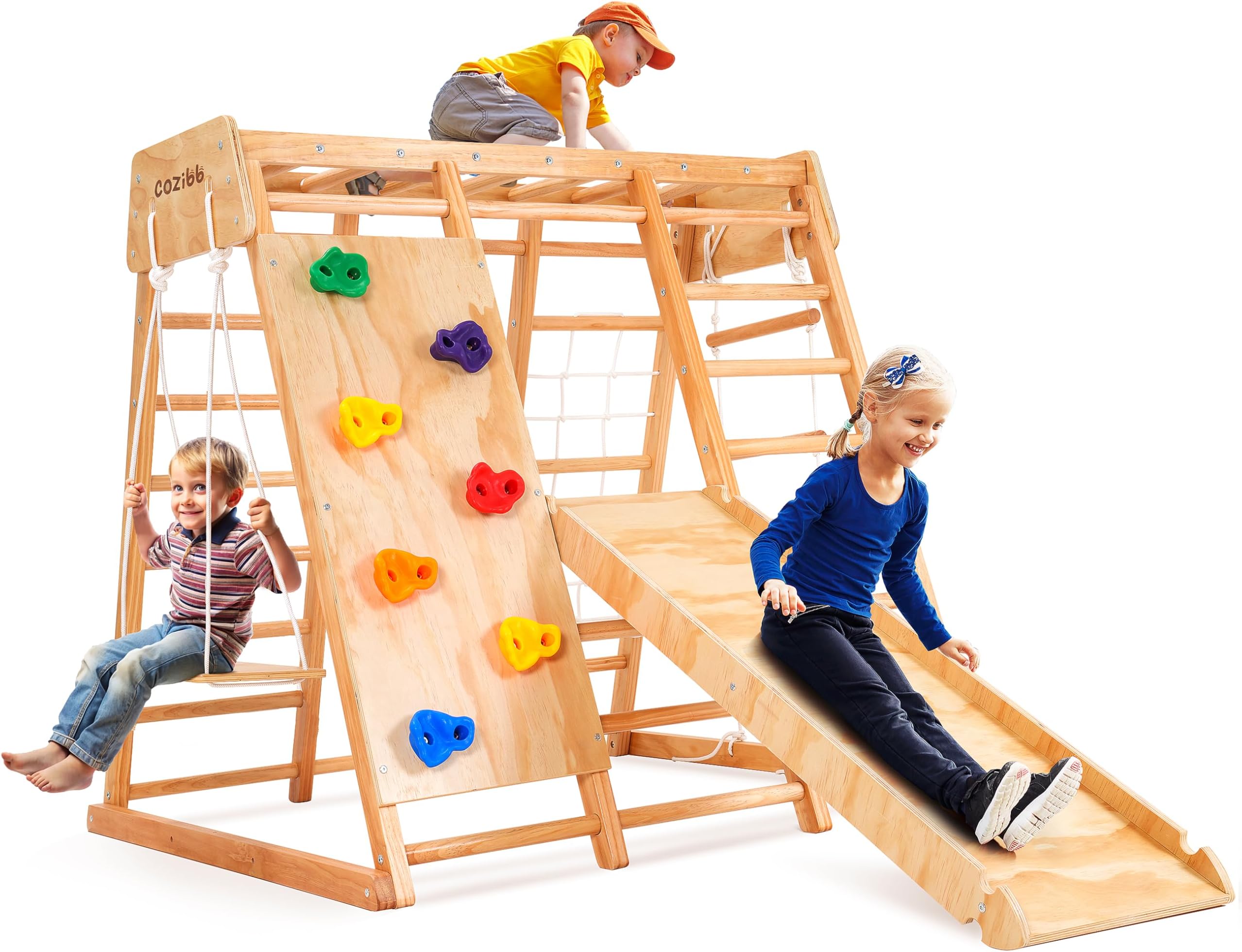Amazon.com: Homman 12-in-1 Toddler Playground - Foldable Kids Climbing ...