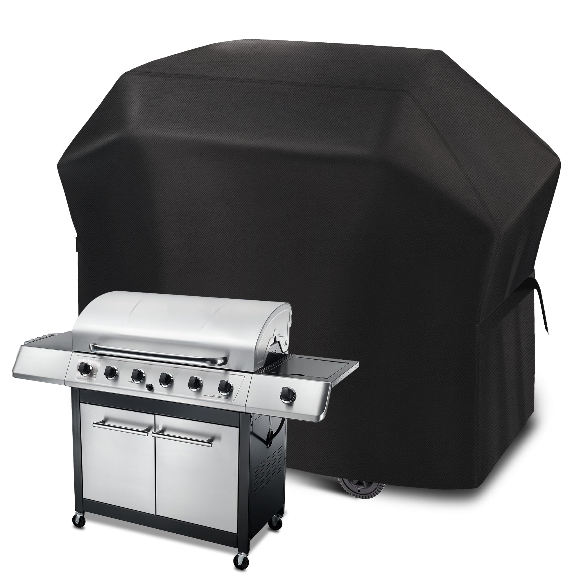 Funshot Large BBQ Covers Waterproof with Velcro,Gas Barbecue Cover,420D ...