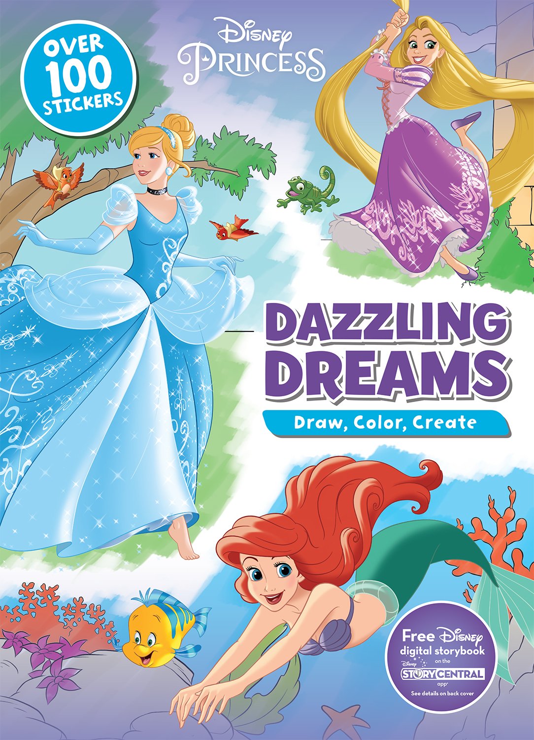 Disney Princess Dazzling Dreams: Draw, Color, Create: Includes Free ...