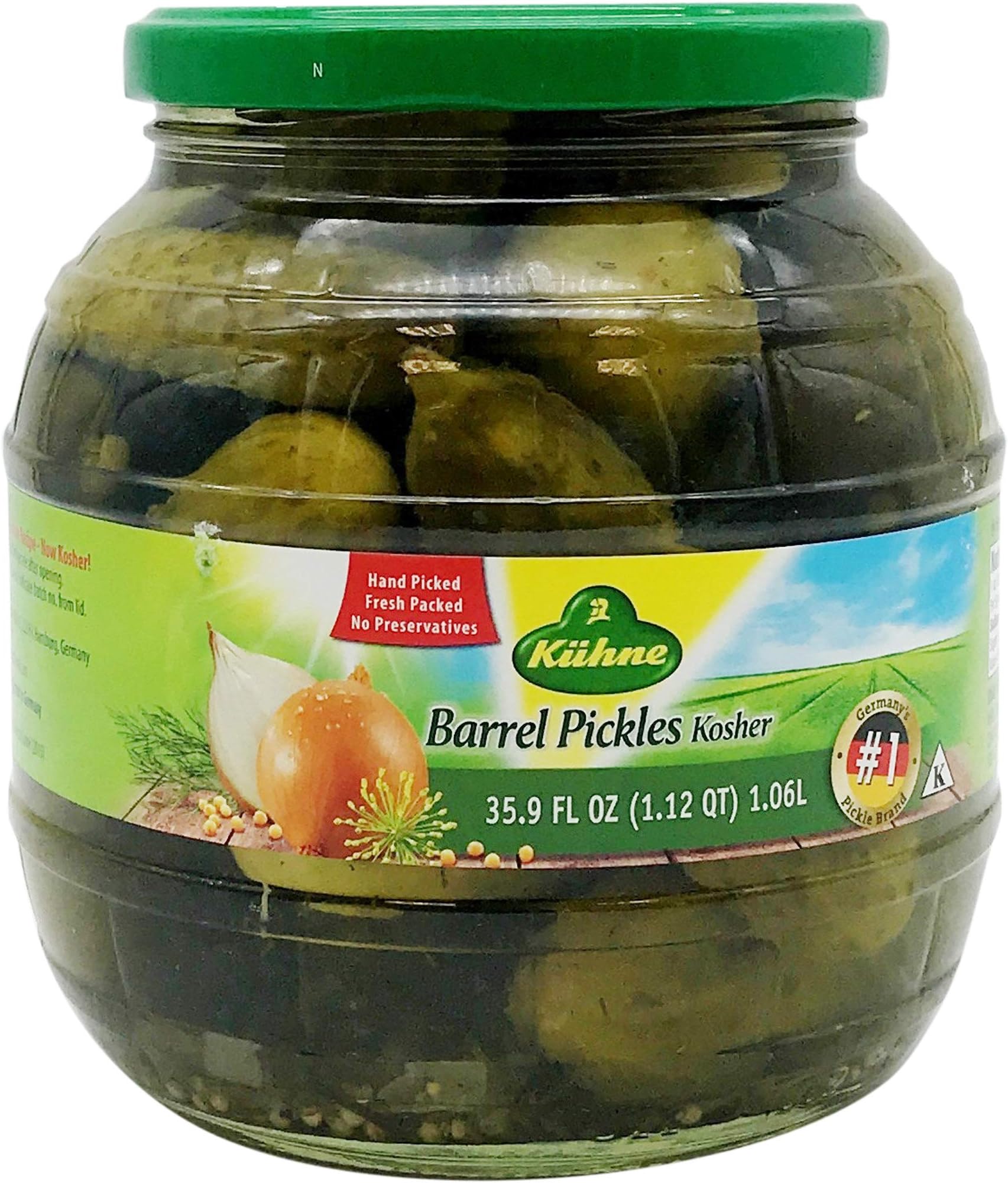 Amazon.com : Gundelsheim Barrel Pickles (35.9 oz) : Dill Pickles ...