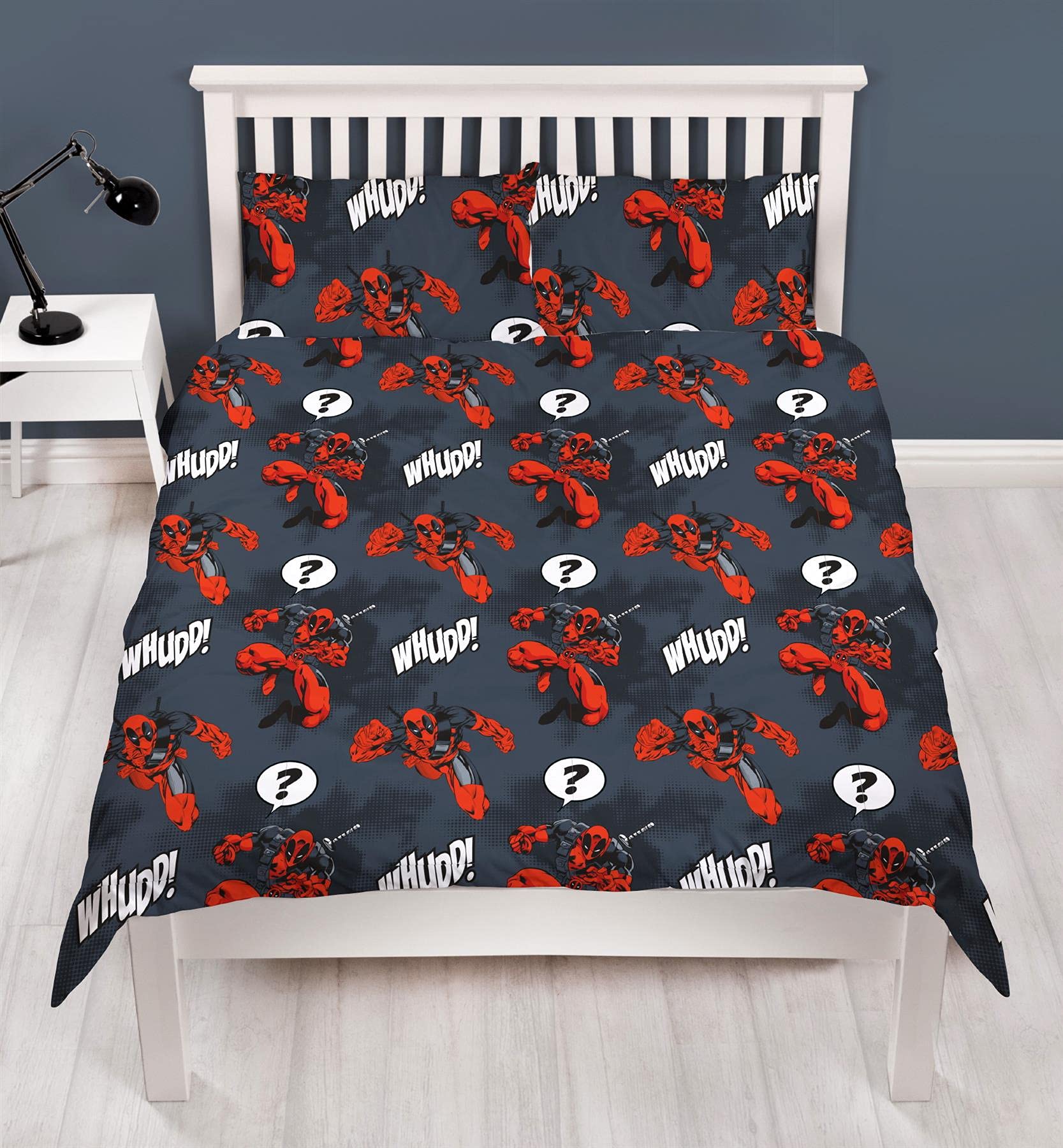 Marvel Deadpool Double Duvet Cover | Officially Licensed Reversible Two ...