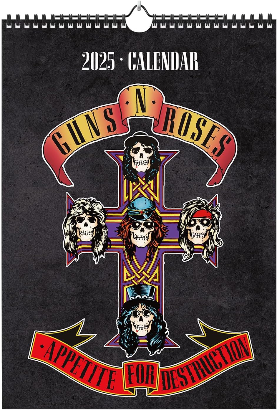 Grupo Erik Wall Calendar 2025 - Guns N' Roses | A3 Calendar 2025, A3 ...